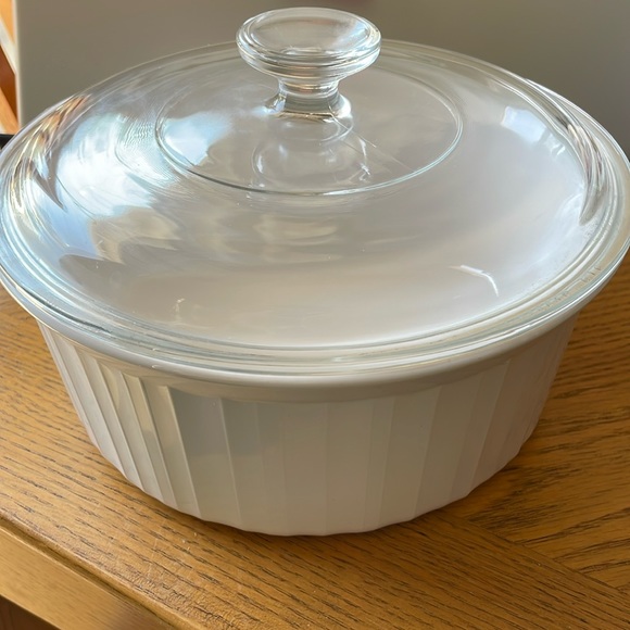 Corningware | Dining | Corningware French White 25quart Round Baking ...